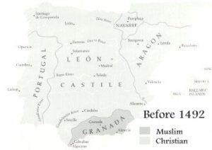 15th Century map of Christian Spain - Andalusia When It Was...
